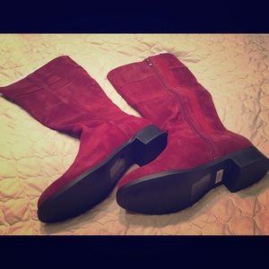 torrid | Shoes | Nwt Suede Knee Boots Maroon | Poshmark